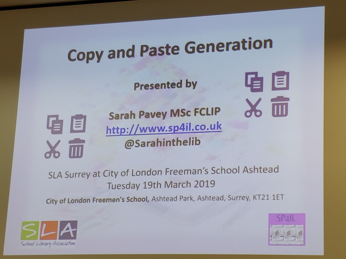 The Copy and Paste Generation and The School Librarian | Library Lady